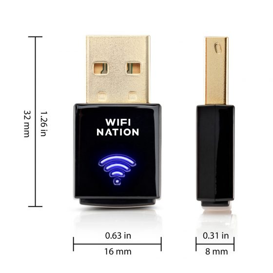 WiFi Nation mini 802.11ac AC600 USB adapter - WiFi Nation