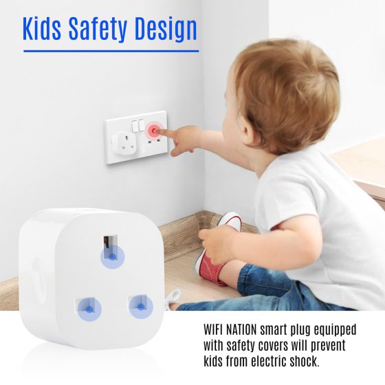 WiFi Nation Smart Power Plug with 13A fuse. - WiFi Nation