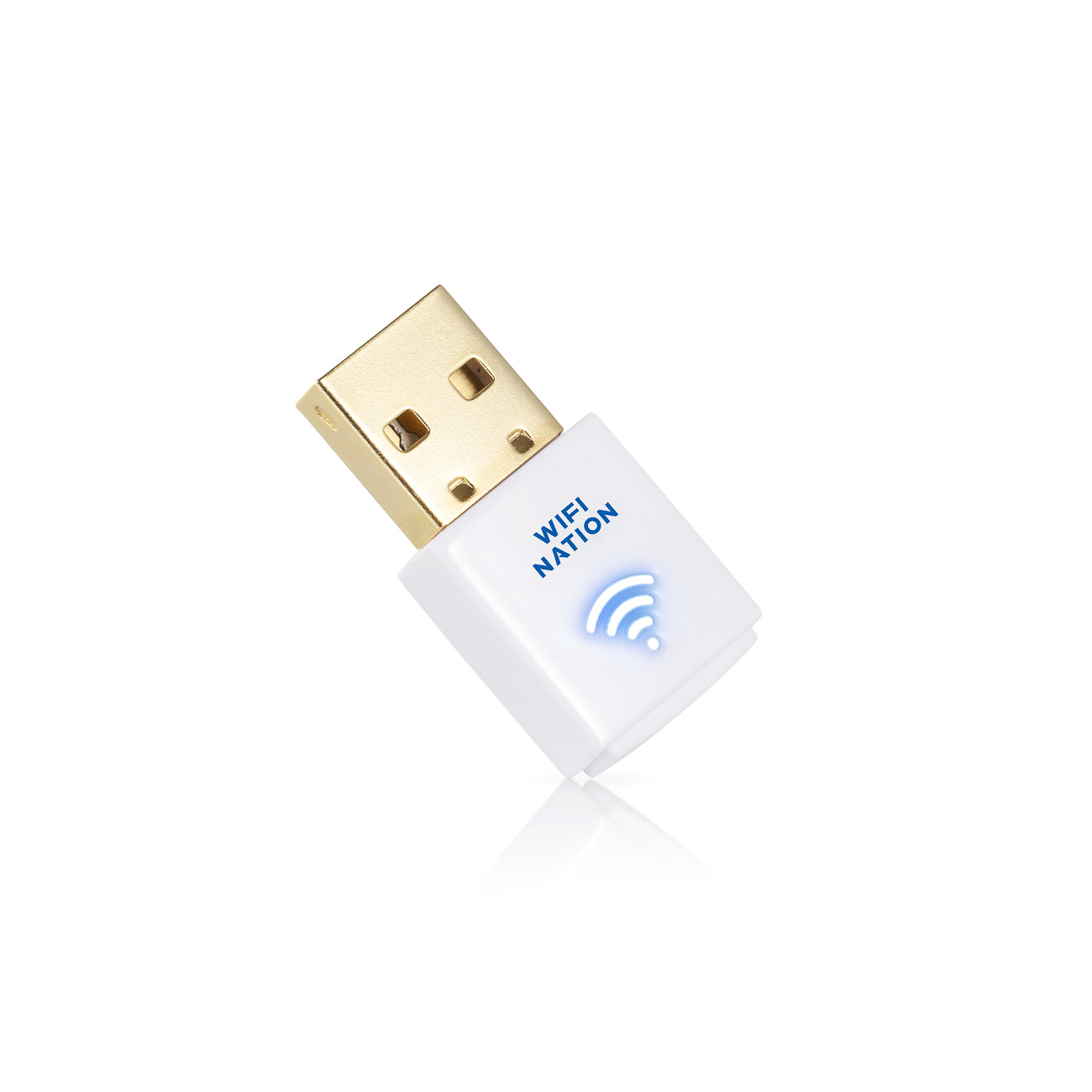 WiFi Nation mini 802.11ac AC600 USB adapter in White - WiFi Nation